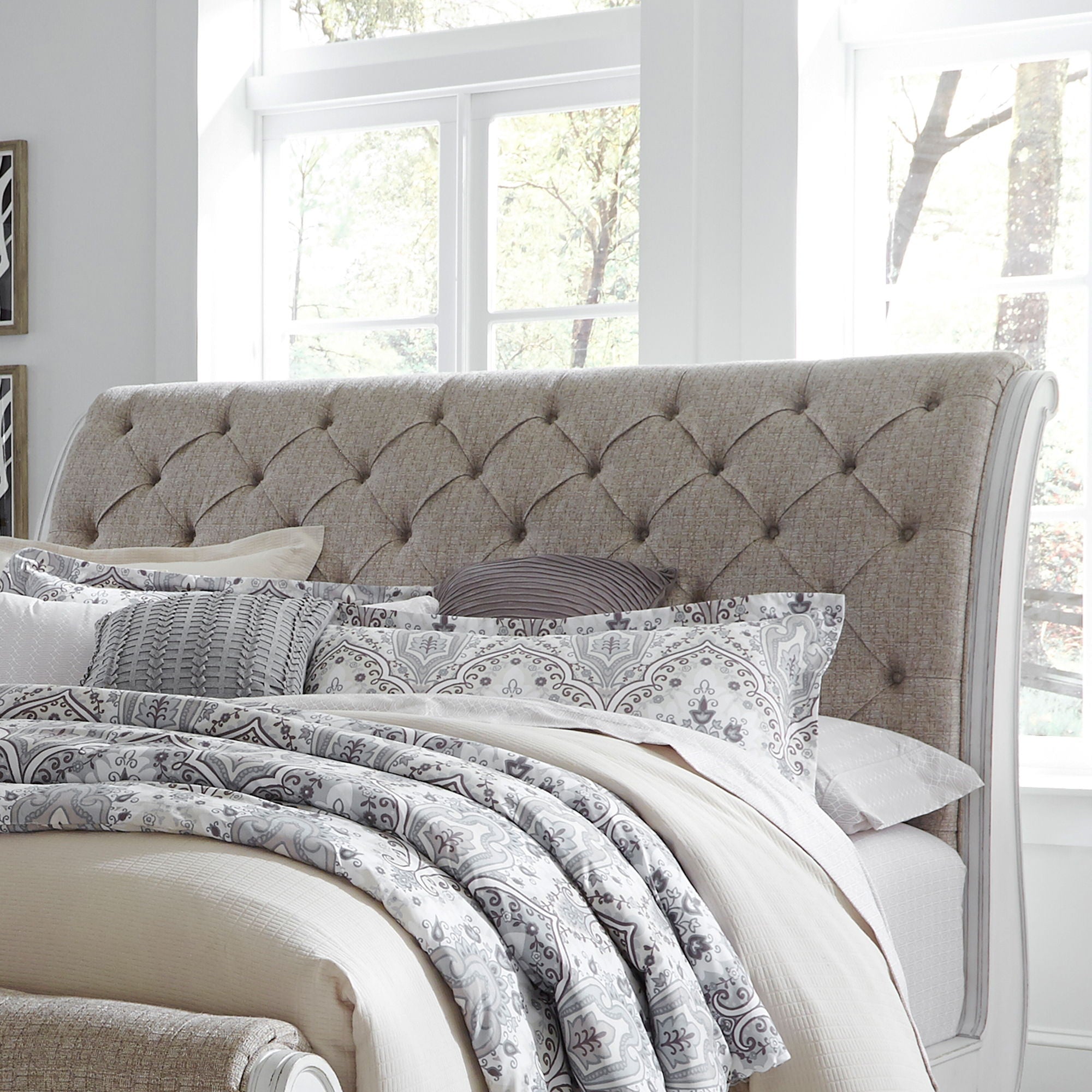 Magnolia Manor - Uph Sleigh Headboard – VBU Furniture | Value. Beauty ...